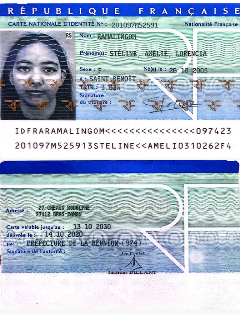 Carte D'identité Recto Verso | PDF