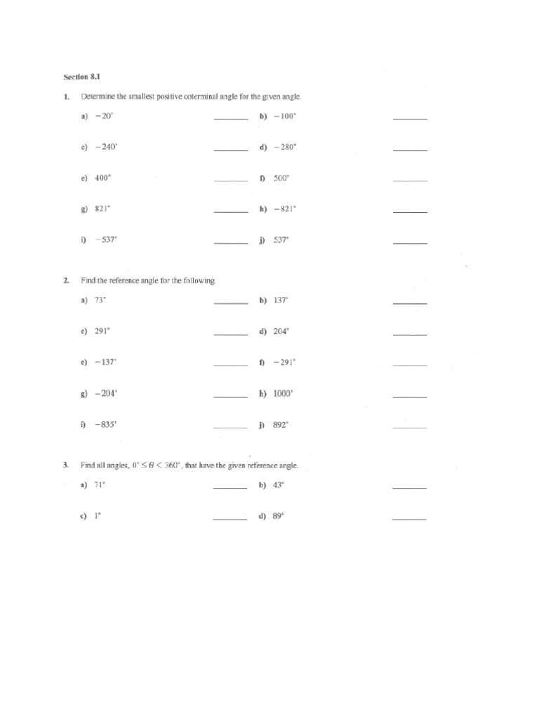 Chapter Review Trig | PDF