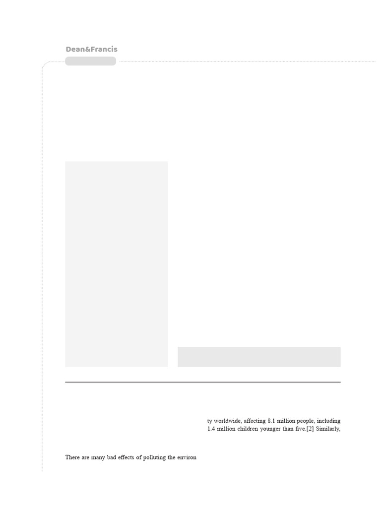 Environmental Pollution and Social Inequality The Perspective of ...
