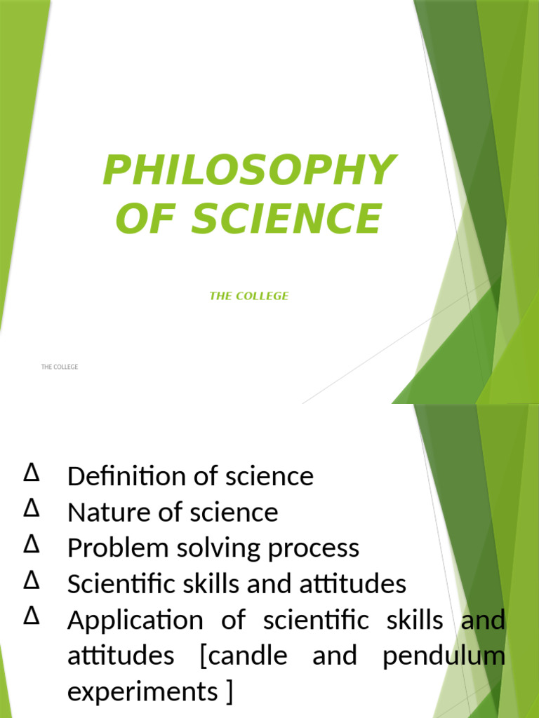 Philosophy of Science | PDF | Science | Learning