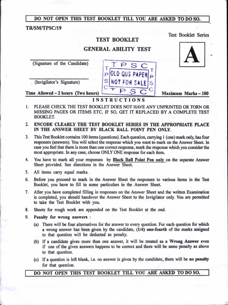 System - Manager TPSC Question Paper 201 | PDF | I Pv6 | Computer Science