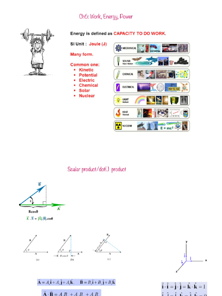 Ch6 Work Power Energy 1-20 | PDF