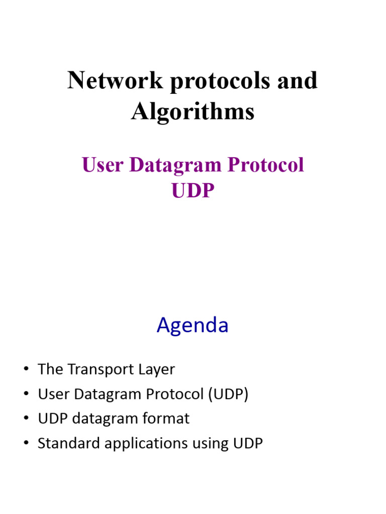 8-User Datagram Protocol - UDP | PDF