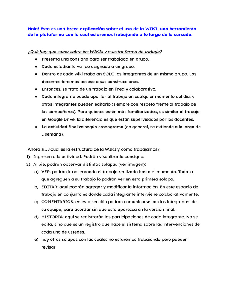 Cómo Funcionan Las WIKIS | PDF