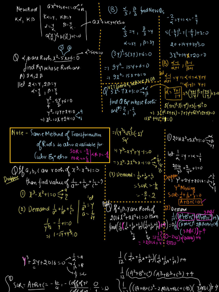 Quadratic Equation - L-08 (Class Notes) - Range of Quadratic Function ...