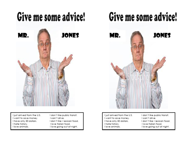 Give Me Some Advice! | PDF