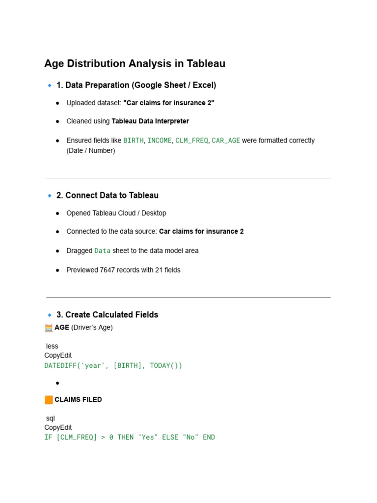 Age and Income Analysis in Tableau | PDF | Pricing