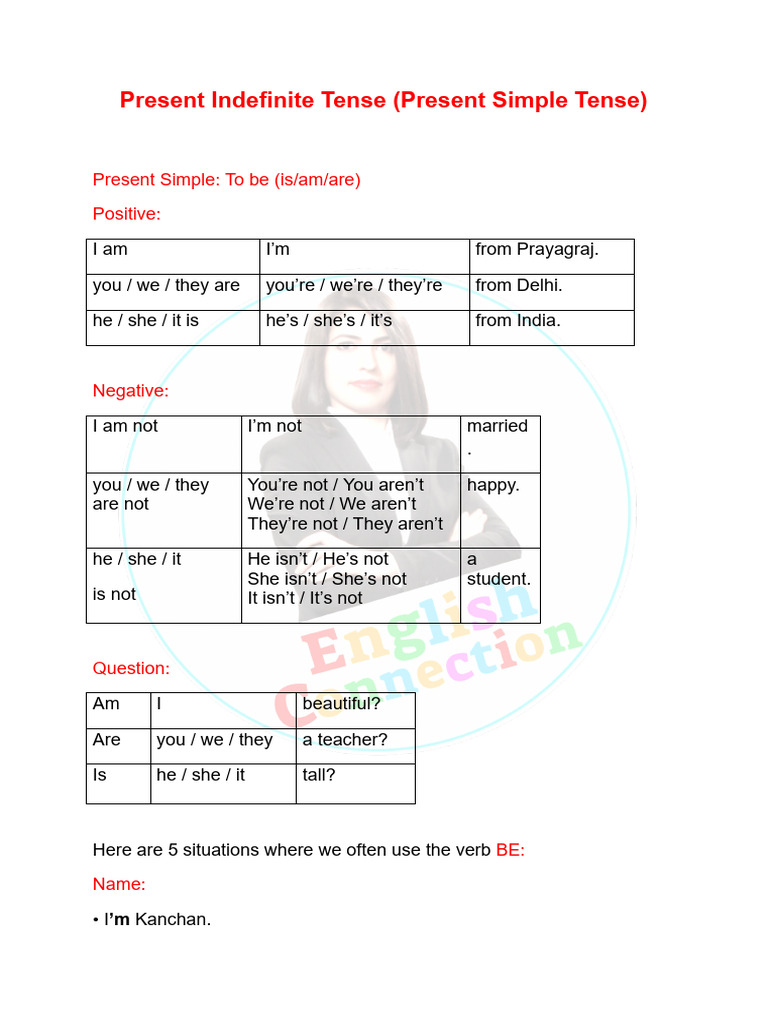 Present Simple Tense Guide | PDF | Languages | Foreign Language Studies
