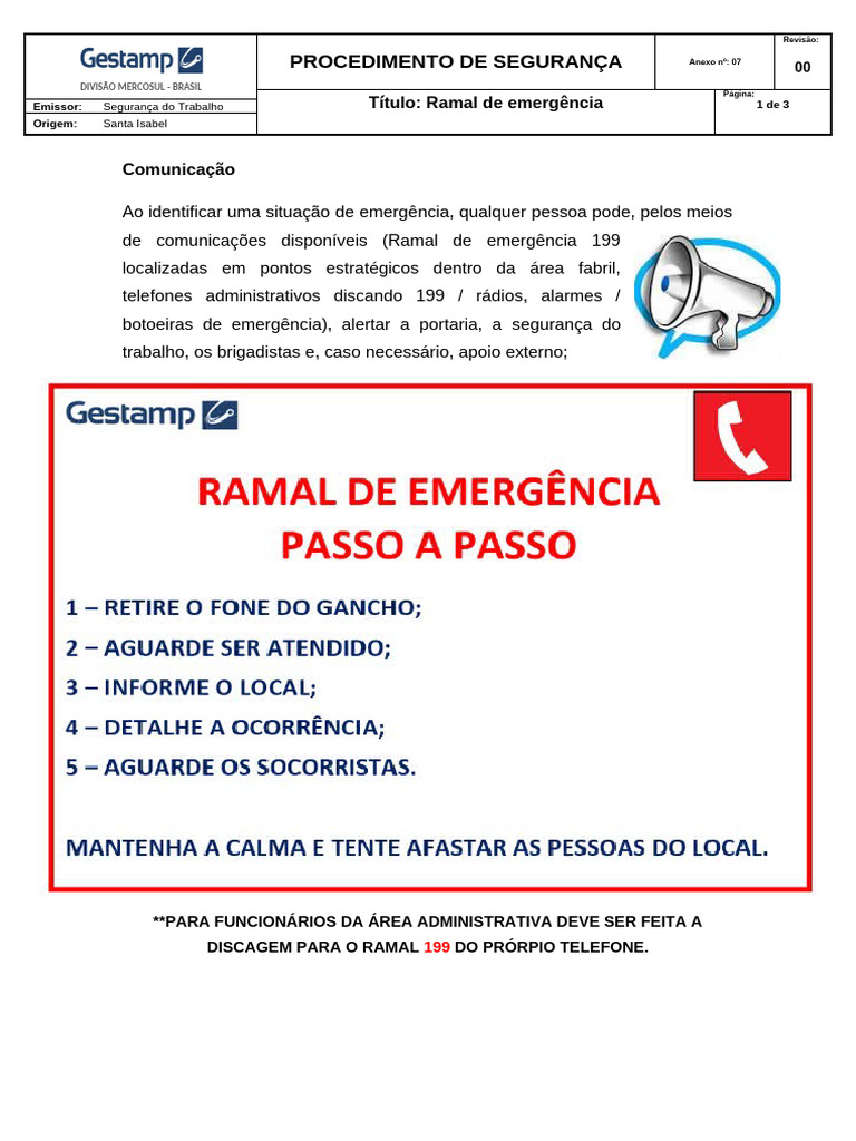 Anexo 07 - Ramal de Emergencia | PDF