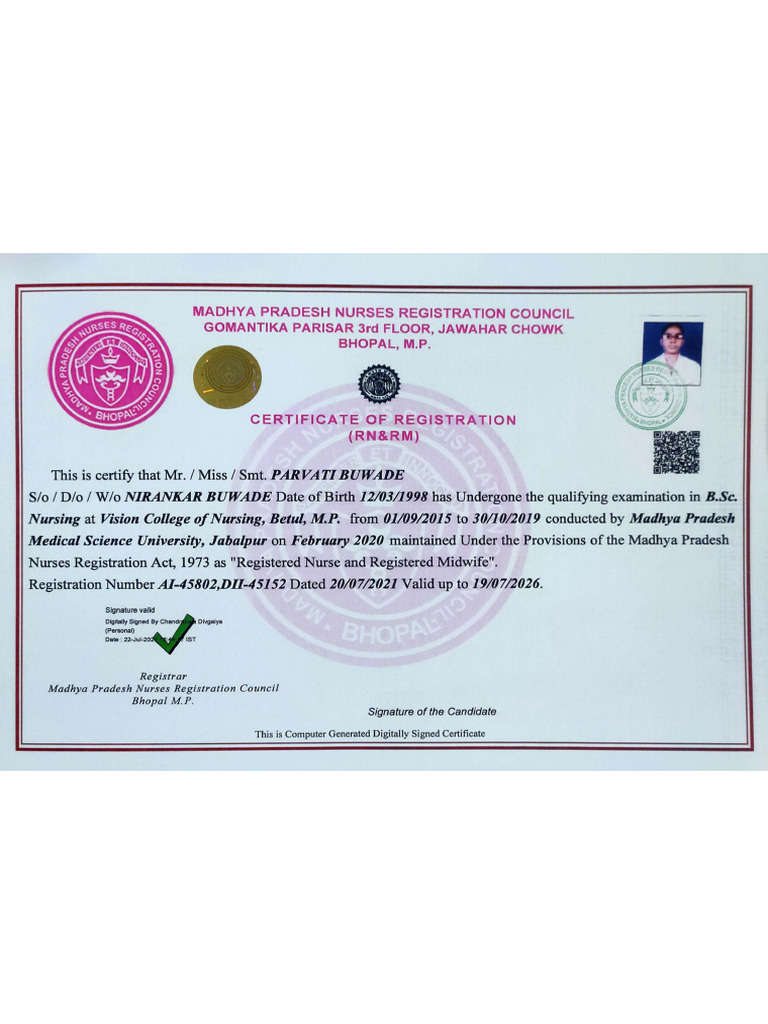 Nursing Registration | PDF