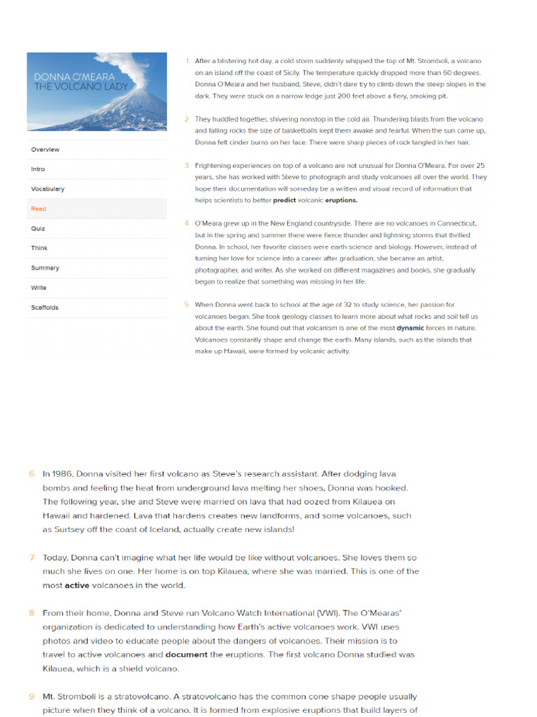 Donna O'Meara The Volcano Lady - Google Docs | PDF