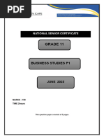 EC Business Studies Grade 11 November 2023 P2 and Memo | PDF | Option ...