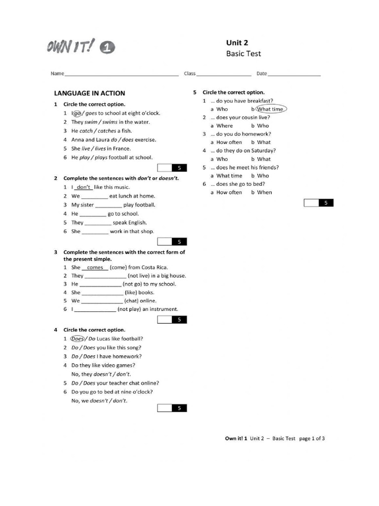 Test Unit 2 | PDF