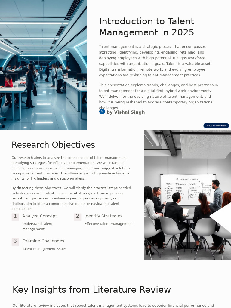 Introduction To Talent Management in 2025 | PDF | Talent Management ...