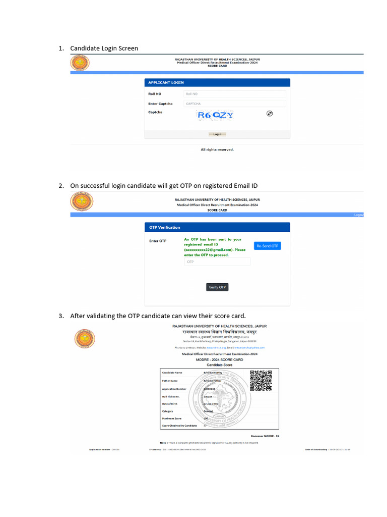 RUHS Score Card Process Final | PDF