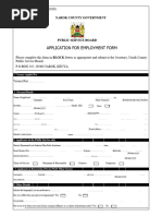 KUTRRH Employment Application Form | PDF | Bachelor's Degree | Diploma