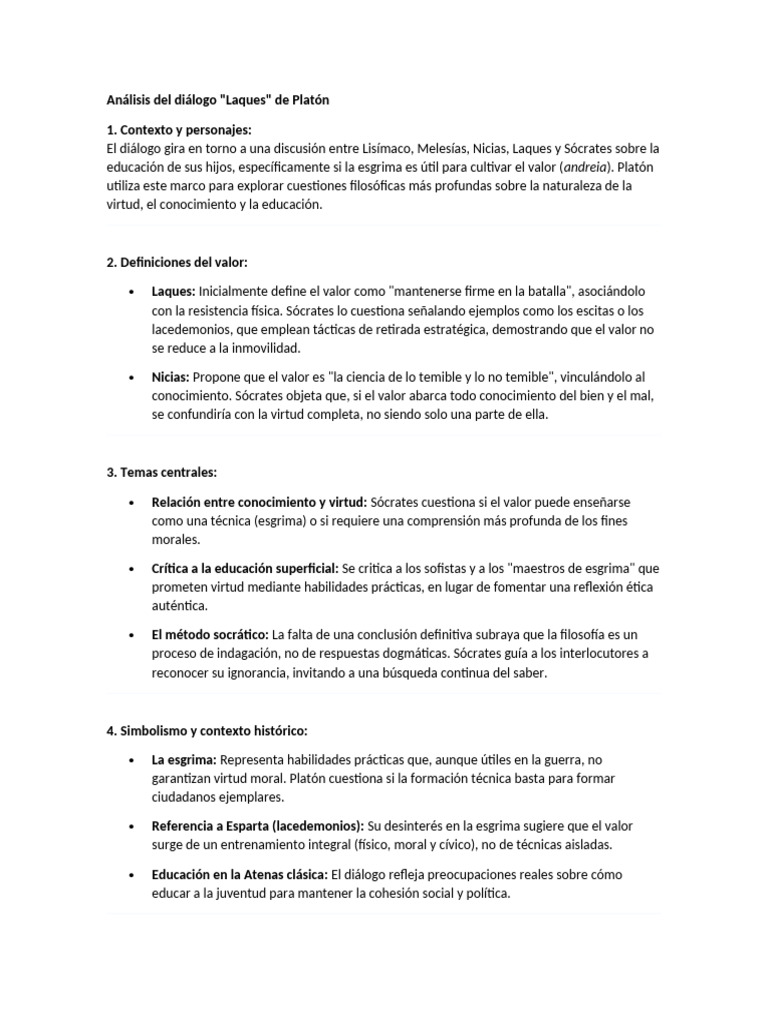 Análisis Del Diálogo PLATON | PDF | Platón | Sócrates
