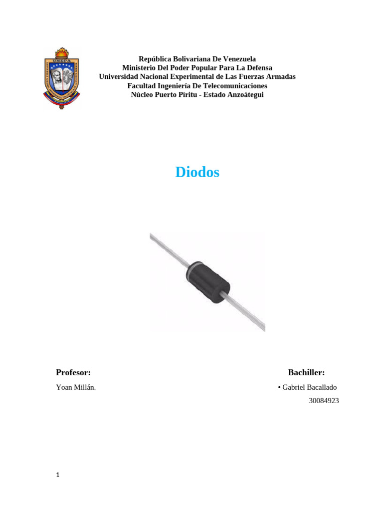 Diodos | PDF | Diodo | Red eléctrica