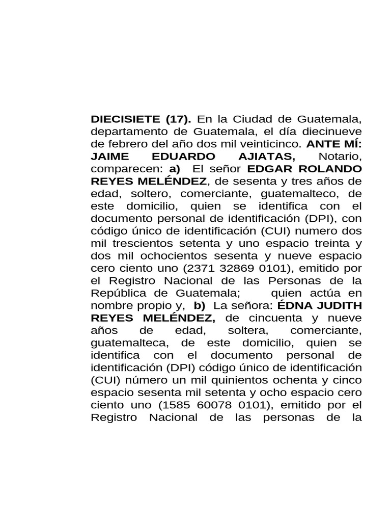 Constitucion de La Sociedad Inversiones Reymel, Sociedad Anonima. | PDF | Compartir (Finanzas ...