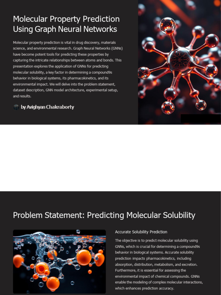 Molecular Property Prediction Using Graph Neural Networks | PDF | Molecules | Chemical Bond