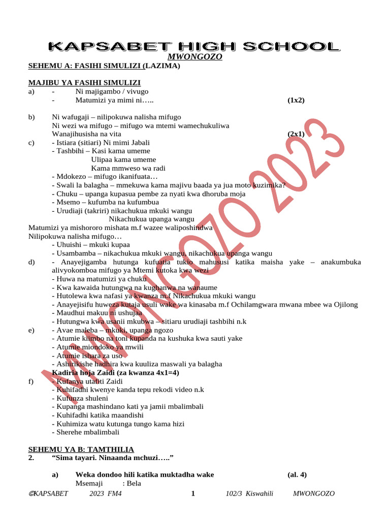 Kisw Pp3 f4 Mwongozo | PDF