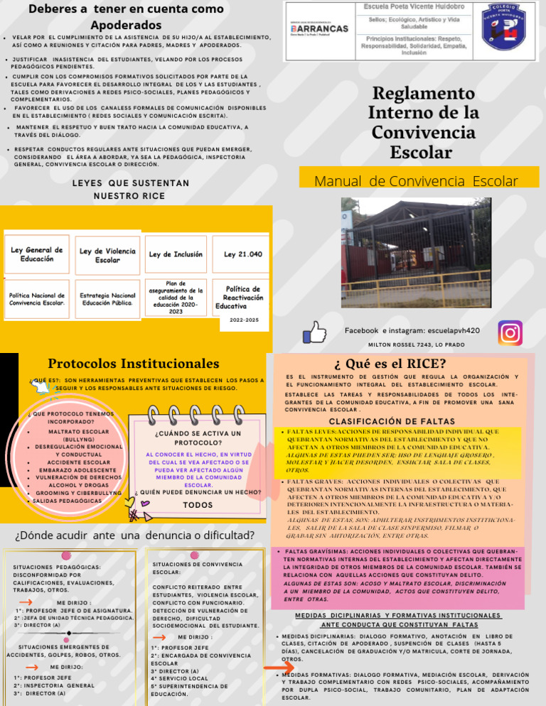 Diptico reglamento interno 2025 | PDF | Justicia | Crimen y violencia