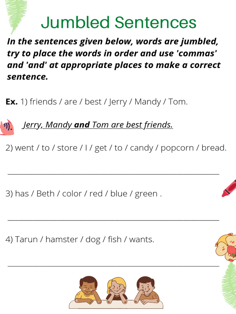 Jumbled Sentences | PDF