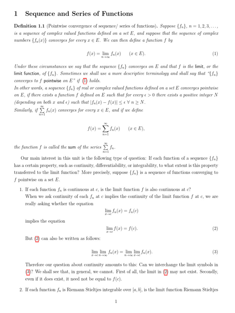 Real Analysis II Notes -Final | PDF | Limit (Mathematics) | Real Analysis