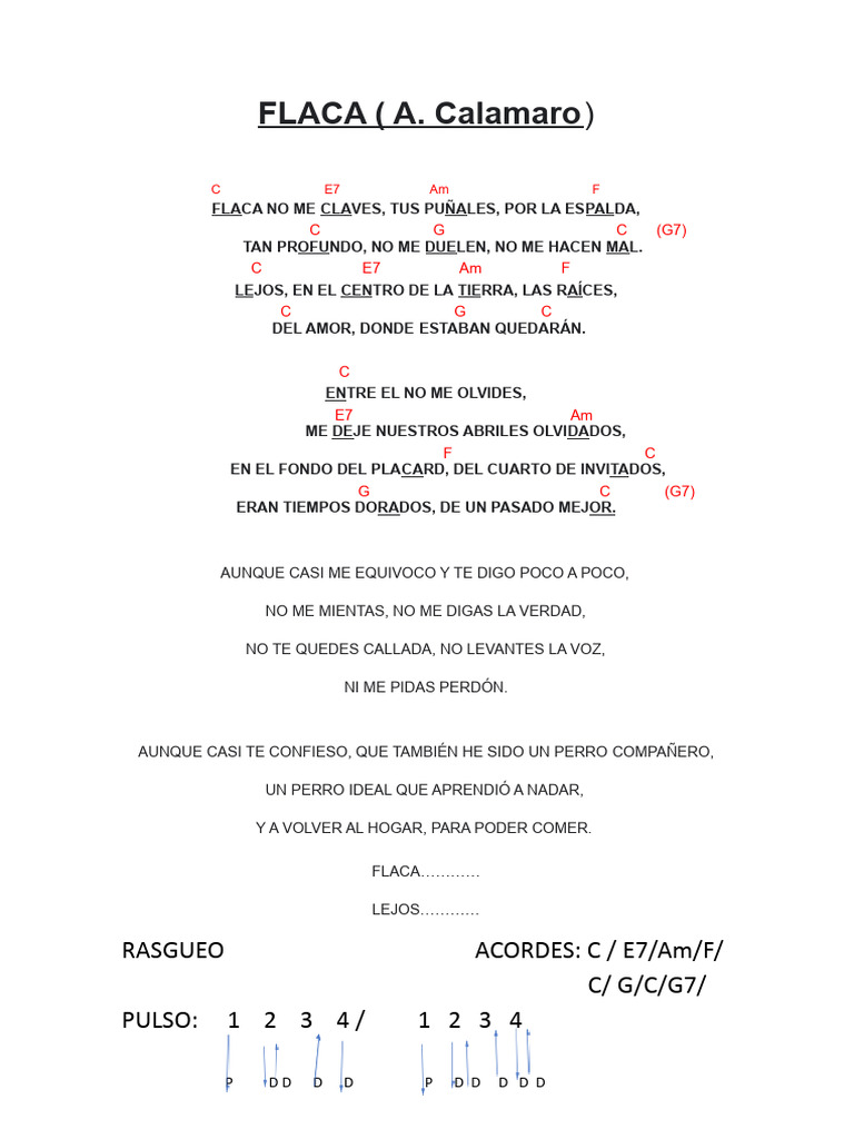 Ukelele 3. Flaca Acordes y Ritmo | PDF