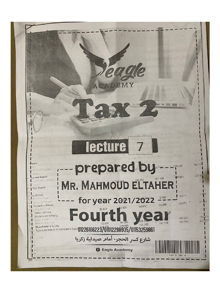 Tax 7 | PDF