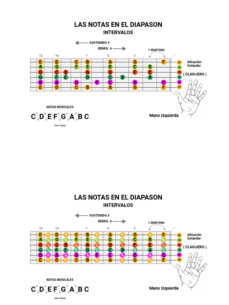 Notas en El Diapason | PDF | Notación musical | Sonido