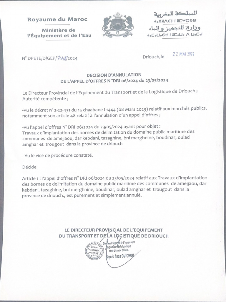 Decision Annulation - D.O.O 06.2024 2 | PDF