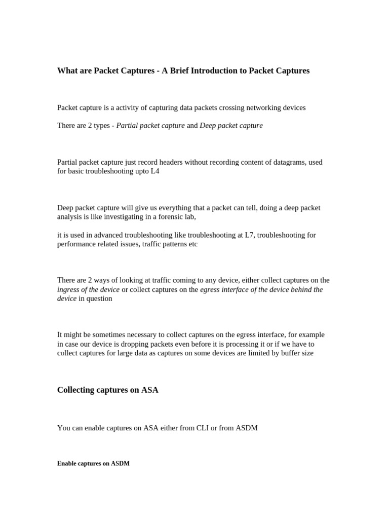 What Are Packet Captures | PDF | Computer Science | Computer Network