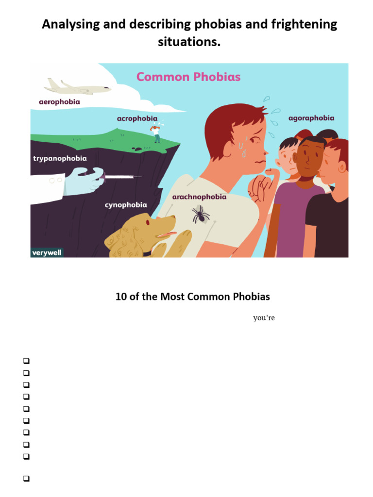 Analysing and describing phobias and frightening situations | PDF | Phobia | Fear