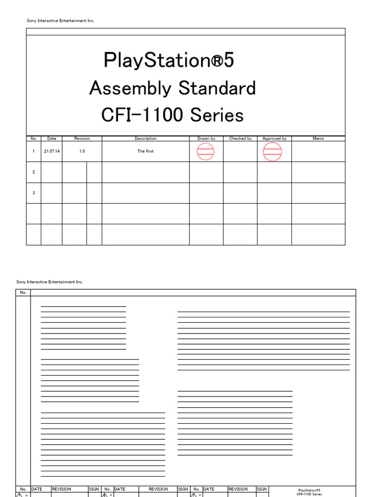 Rs Ps5 0053e 01 0 (Assembly Standard CFI 1100) | PDF | Play Station ...