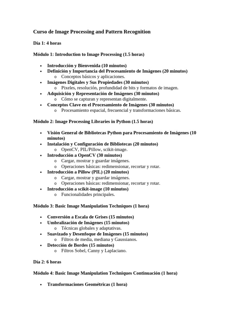 Image Processing and Pattern Recognition | PDF | Visión por computador | Imagenes medicas