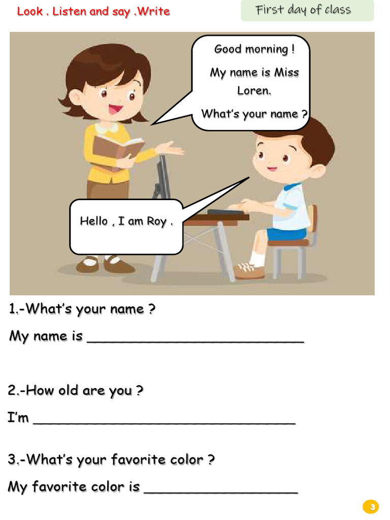 2do Grado - 1st Class | PDF