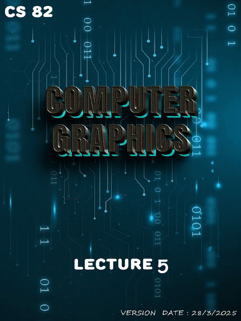 CG Lec 5 Sum (Cs MInd) | PDF