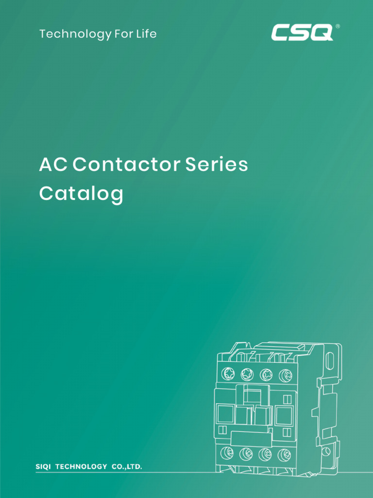 Manual y Datashet de Contactor AC | PDF | Ingenieria Eléctrica | Bienes ...