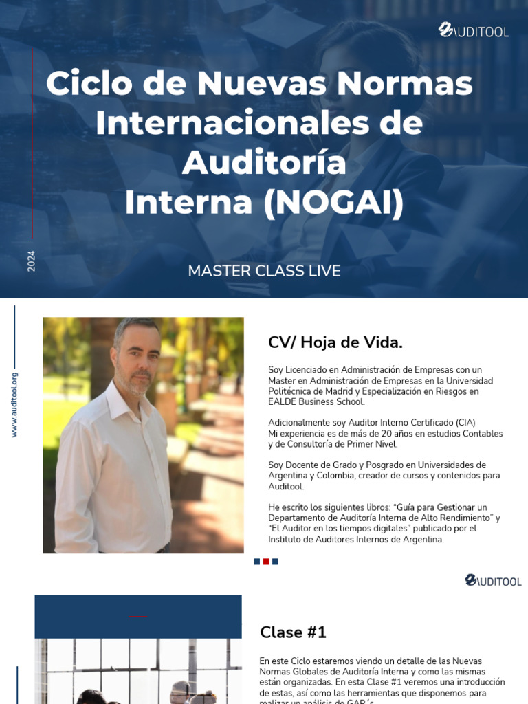 NOGAI Sesion1 Masterclasslive | PDF | Auditoría | Riesgo