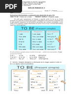 Tabla del verbo "to be" en inglés | PDF