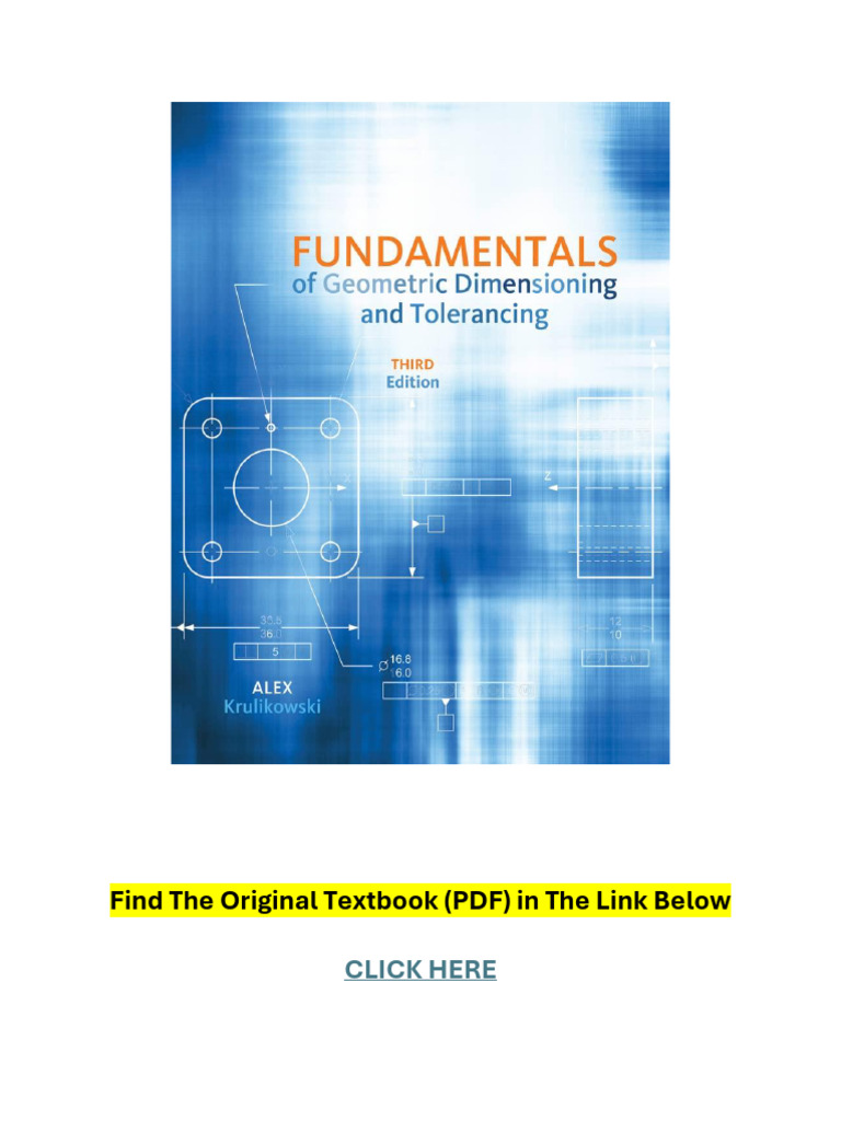 Fundamentals of Geometric Dimensioning and Tolerancing 3rd Edition PDF | PDF | Critical Thinking ...