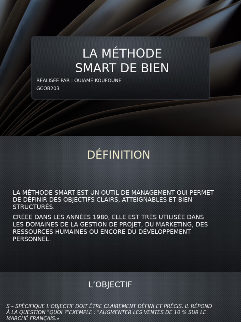 la méthode smart | PDF | Gestion de projet | Business