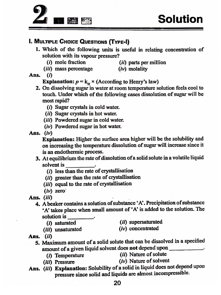 Solutions Exemplar | PDF