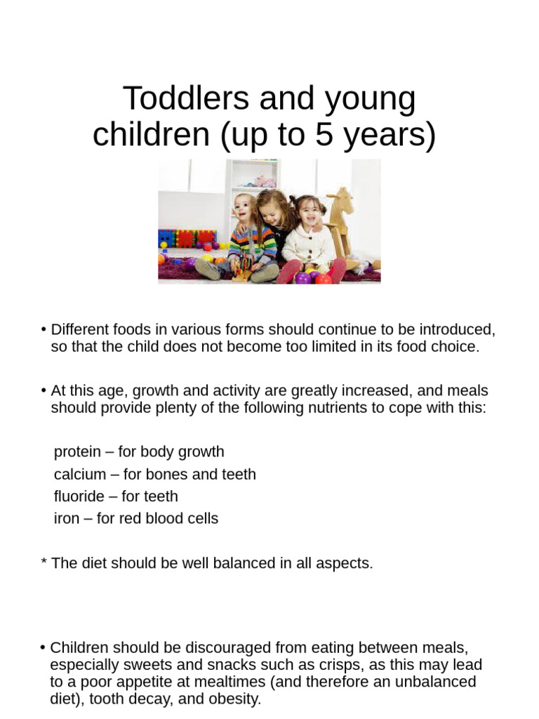 Food & Nutrition (Toddlers and Young Children (Up To 5 Years) ) | PDF
