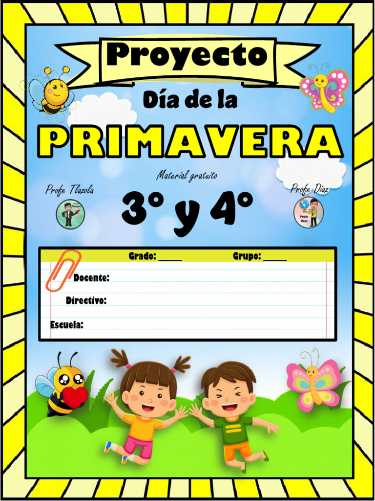 3° y 4° Proyecto DÍA de La PRIMAVERA - Profe Diaz | PDF | Poesía ...