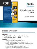 Introduction To Osha | PDF | Wellness