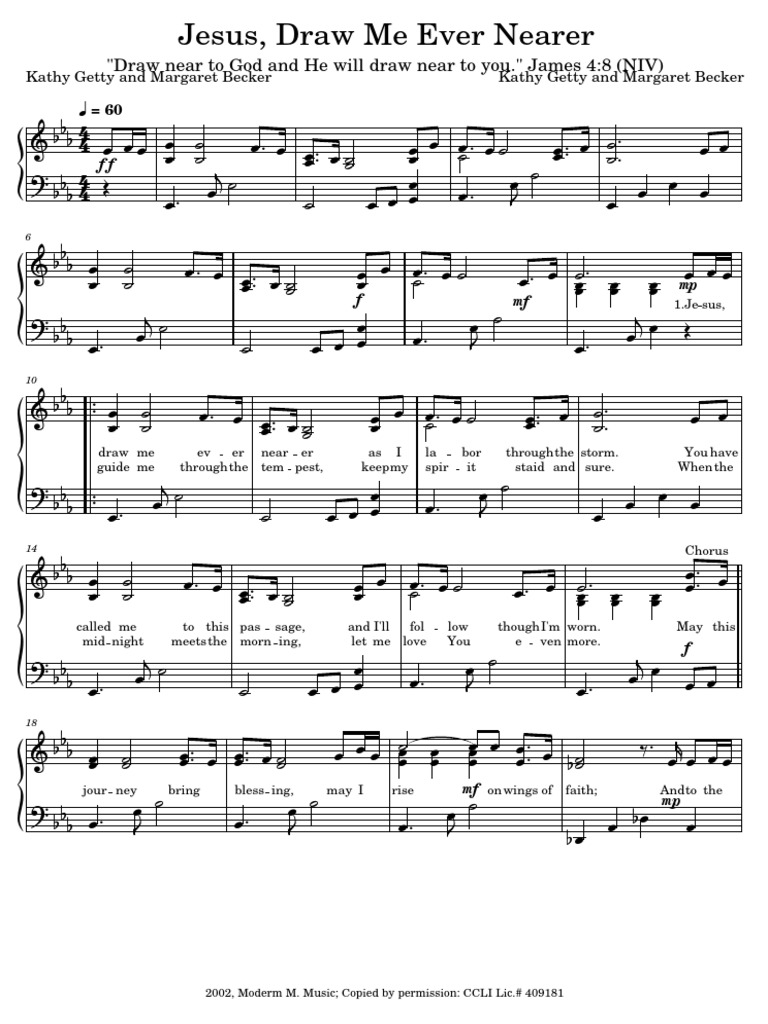 Jesus Draw Me Ever Nearer | PDF