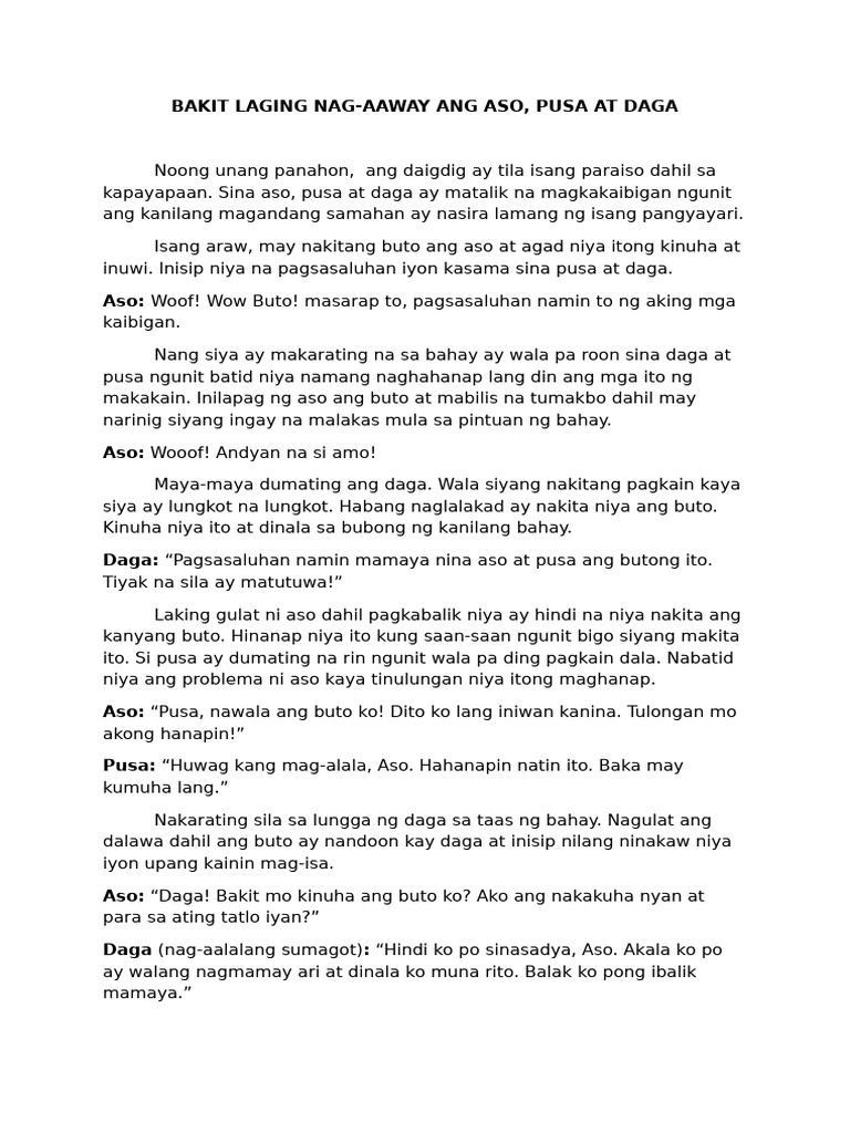 Masining Story Telling | PDF