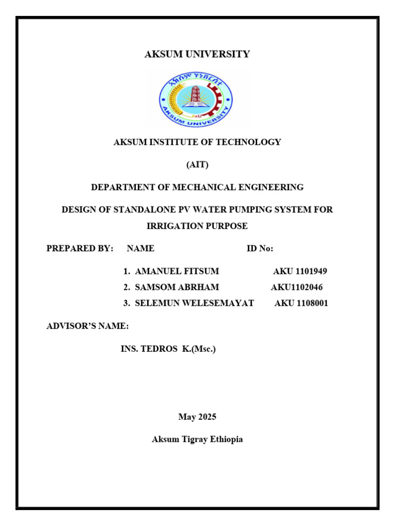 Aman Sol Sam Research | PDF | Pump | Photovoltaics